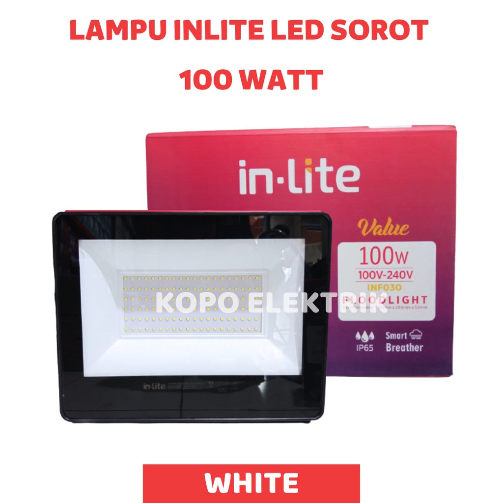 Jual Inlite Lampu Sorot Value 100 Watt LED INF030 Floodlight | Shopee ...
