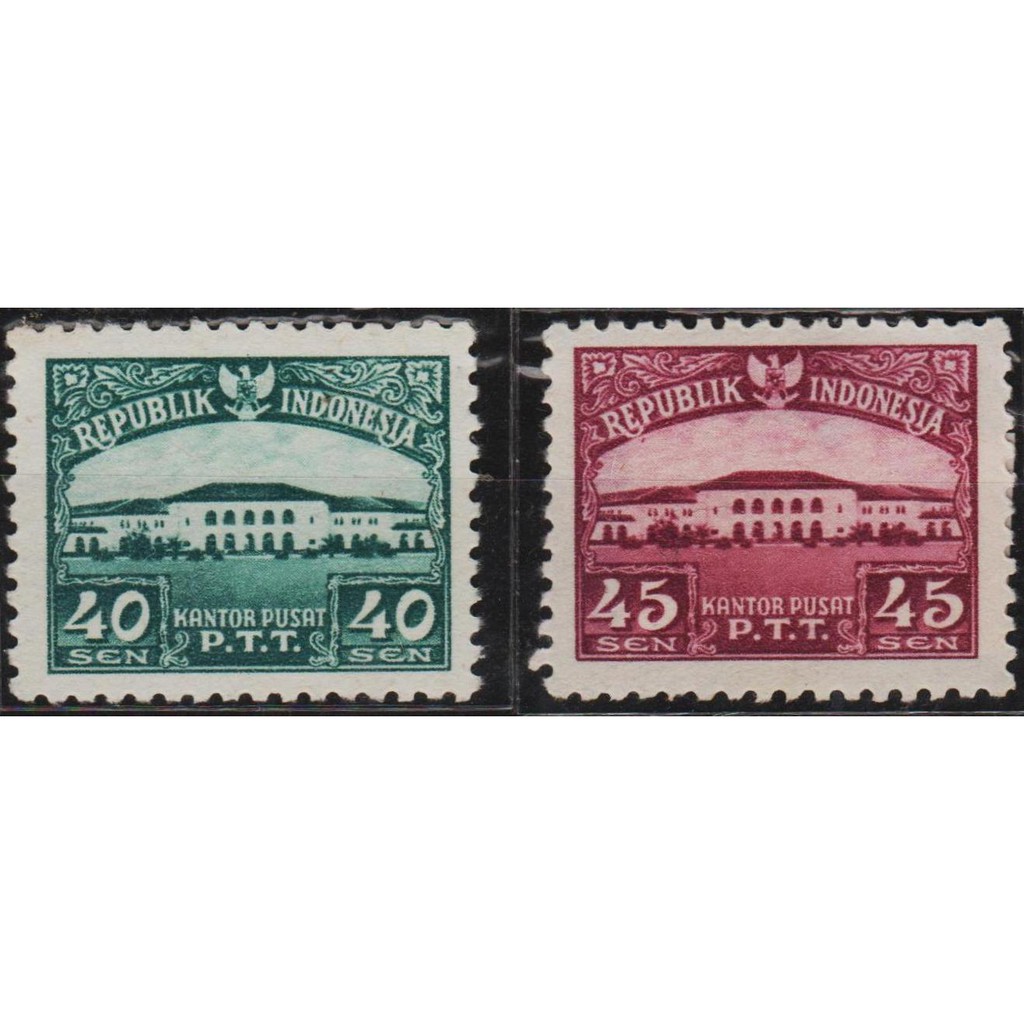 Jual Perangko Filateli 11005 - Indonesia MNH 2v 1953 General Post ...