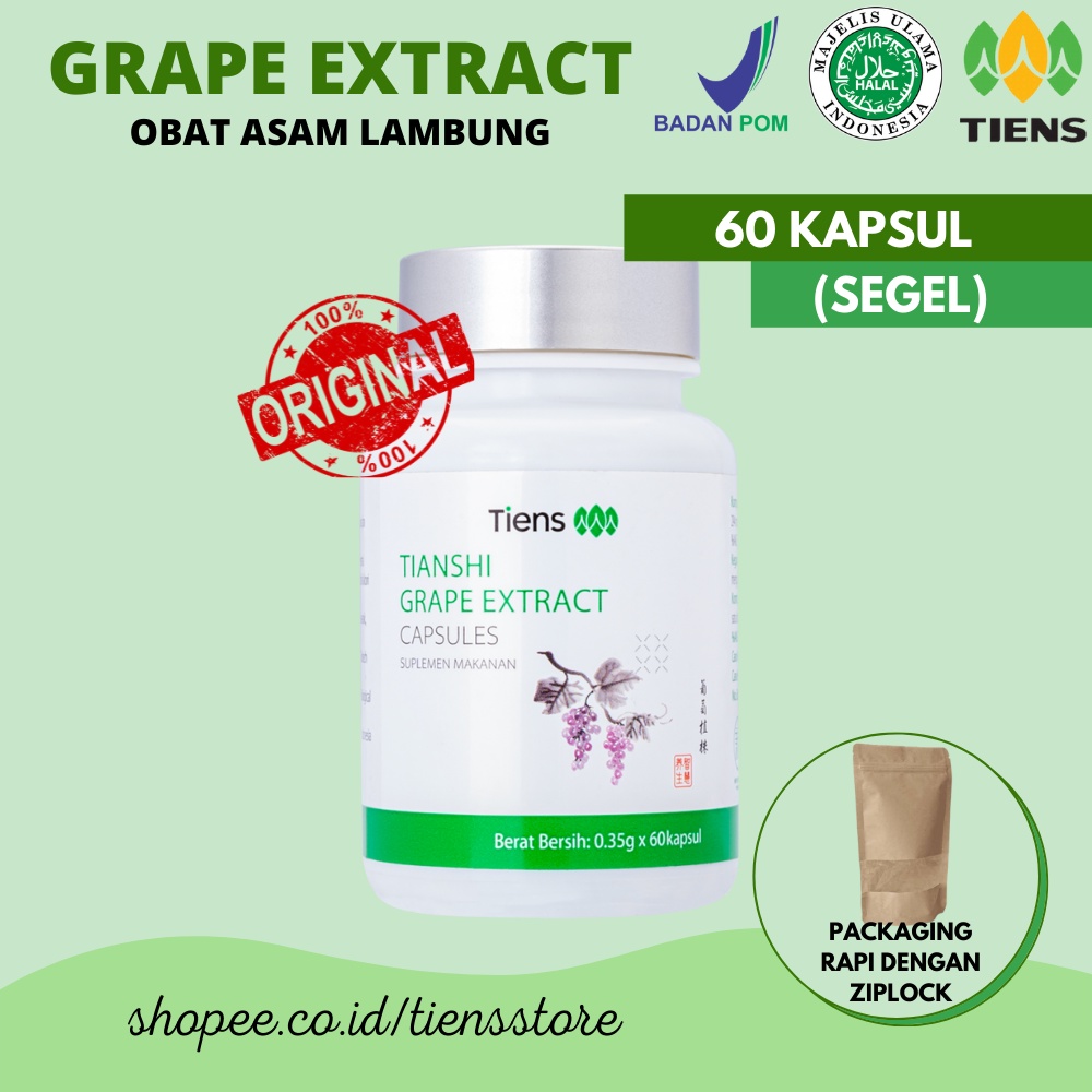 Jual Grape Extract Original Tiens Isi 60 Kapsul (Segel) Nutrisi untuk ...