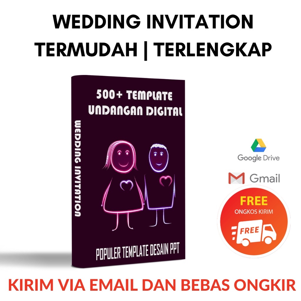 Jual TEMPLATE UNDANGAN NIKAH POWER POINT DIGITAL / 500+ FILE DESAIN ...