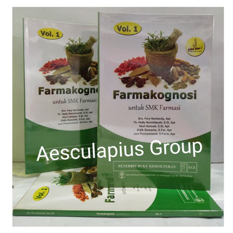 Jual Farmakognosi Untuk SMK Farmasi,Vol 1,/EGC | Shopee Indonesia