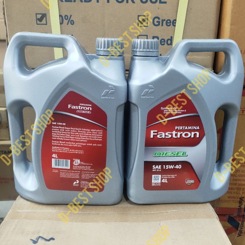 Jual OLI MESIN DIESEL PERTAMINA FASTRON 15W/40 CI-4 | 4 LITER | Shopee Indonesia