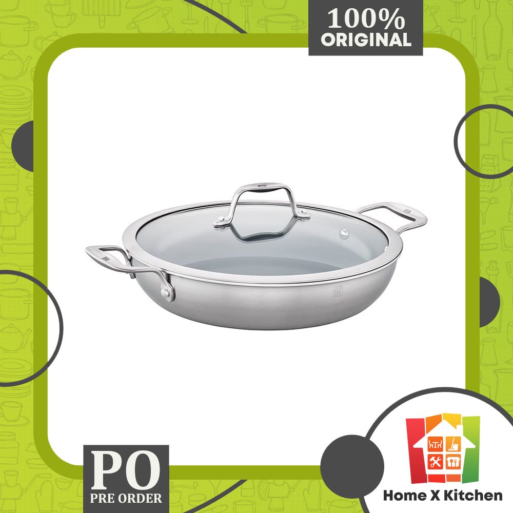 Jual ZWILLING Spirit Ceramic Nonstick Braiser, 4-qt, Stainless Steel ...