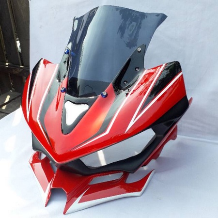 Jual cover headlamp model r25 + winglet buat yamaha r15 old pnp yamaha ...