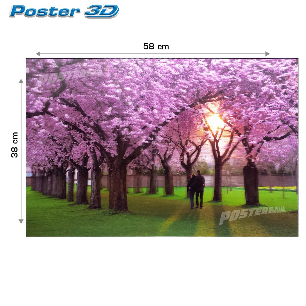 Jual Poster 3D PEMANDANGAN SENJAKALA #3D31 - ukuran 38 x 58 cm | Shopee Indonesia
