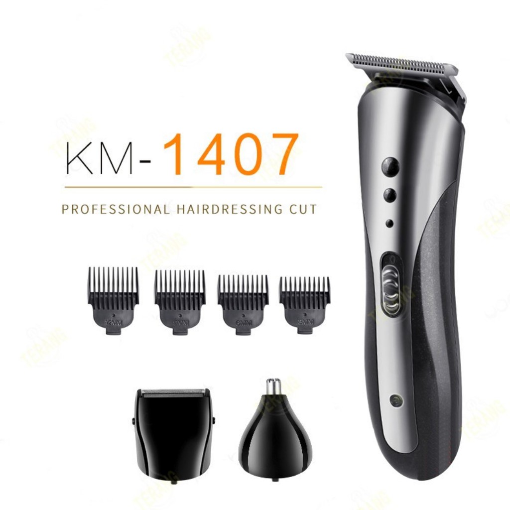 Jual Alat Cukur Rambut Kumis Jenggot Hidung 3 in 1 KEMEI 1407 / KM1419 1419 Alat Cukur Rambut ...