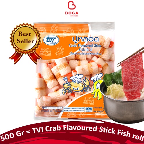 Jual TVI Crab Flavoured Stick Fish Roll | Bakso Kepiting | Chikuwa ...