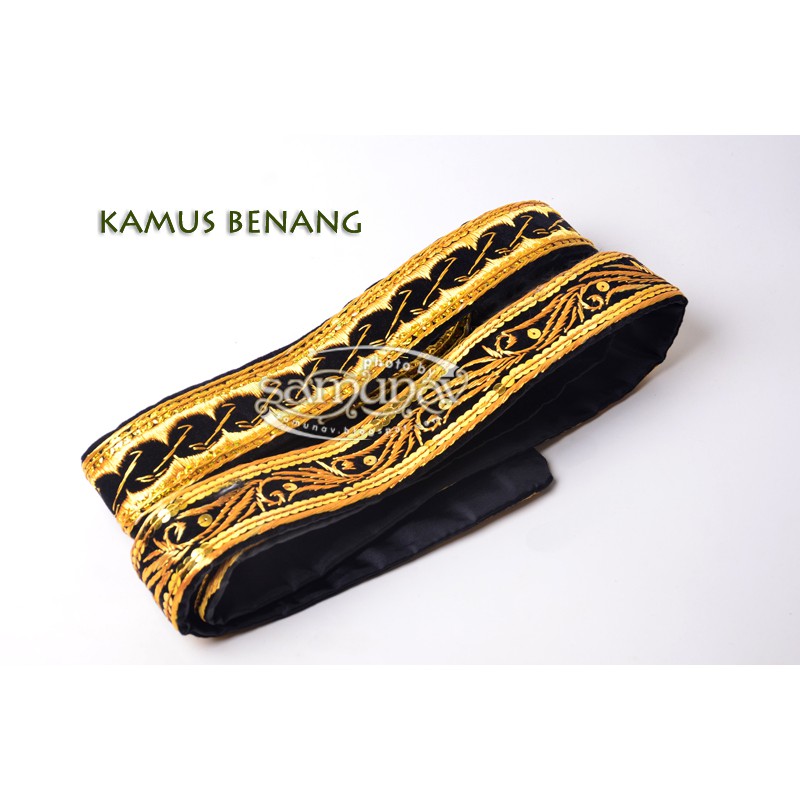 Jual Kamus sabuk ikat pinggang payet benang mas panjang 110cm | Shopee ...