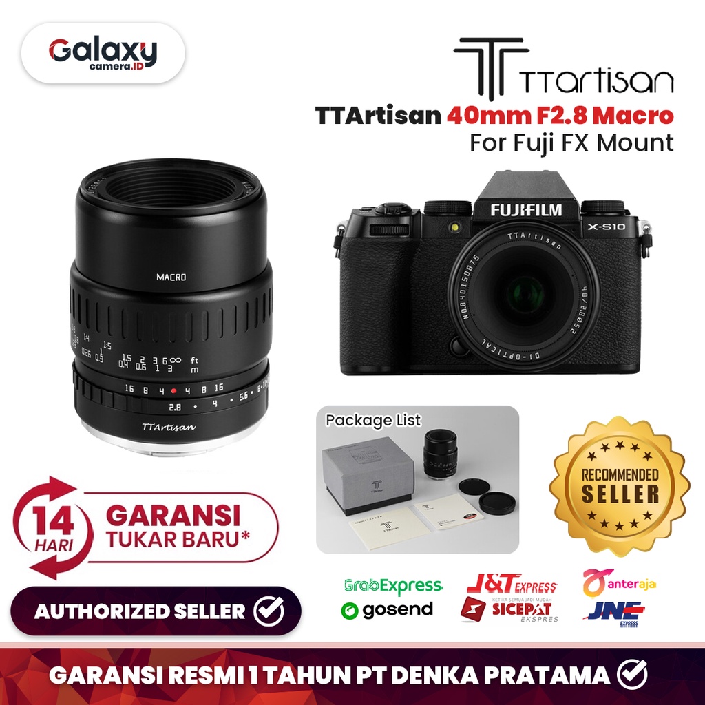 Jual Lensa TTartisan 40mm F2.8 Macro For Fuji FX Mount | Shopee Indonesia