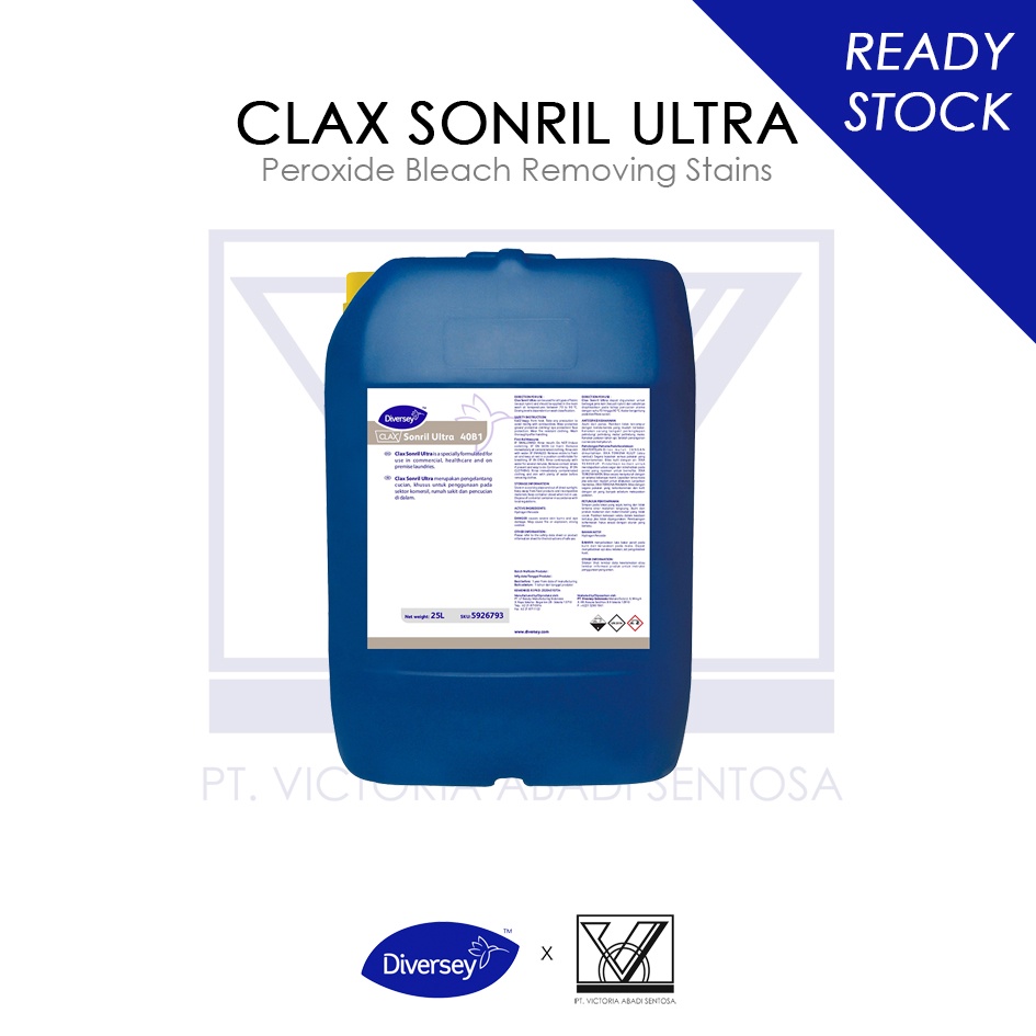 Jual Diversey Clax Sonril Ultra - Peroxide Bleach / Pemutih Laundry ...