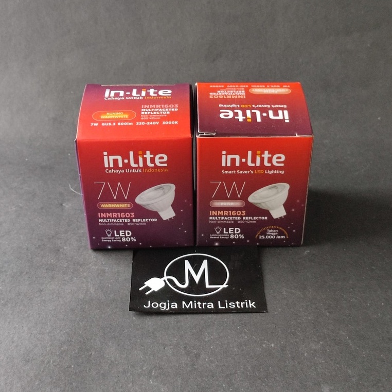 Jual LAMPU LED INLITE 7 WATT 220 VOLT / LED MR16 INMR1603 ( NO DIMMABLE ...