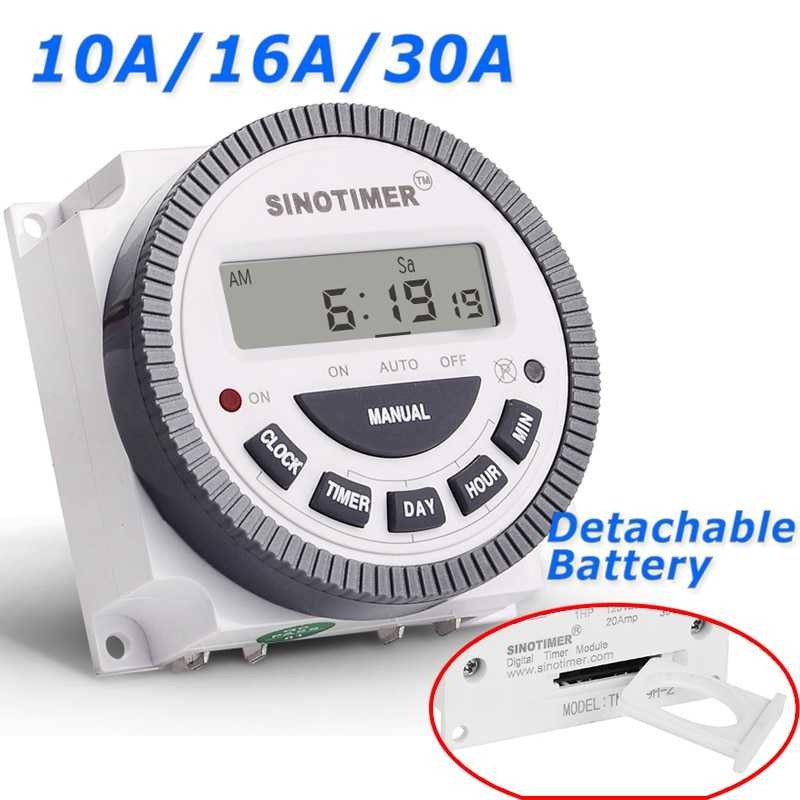Jual Sinotimer Programmable Timer Switch Relay Countdown 220V AC TM-619 | Shopee Indonesia