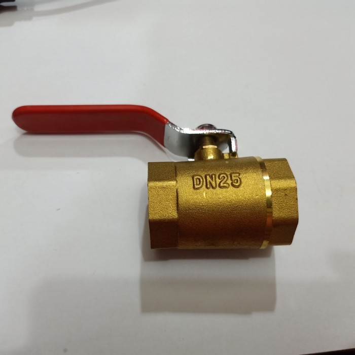 Jual Ball Valve / kran / stop kran Kuningan Ukuran : 1" Inch high quality | Shopee Indonesia
