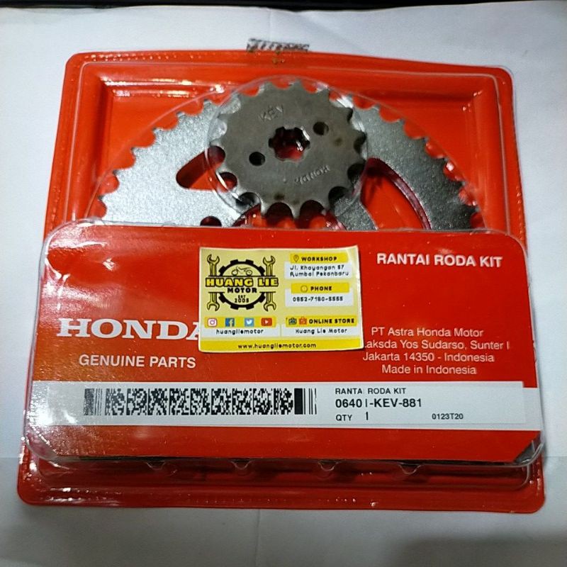 Jual Gigi tarik/gear set motor Supra x lama ahm 06401kev881 | Shopee ...