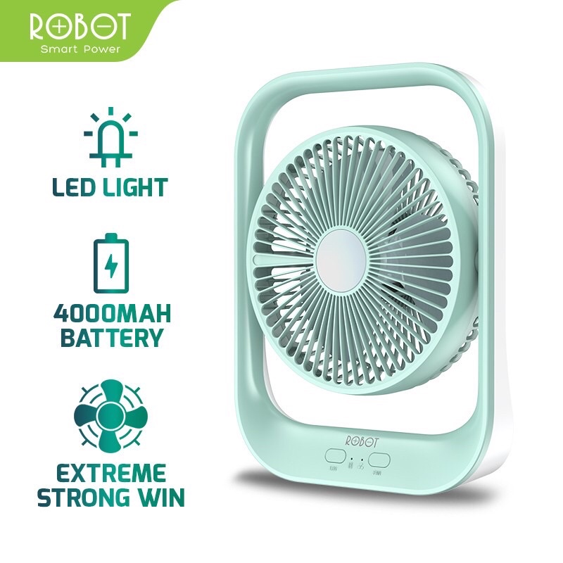 Jual PROMO ROBOT RT-BF13 Portable Fan 4000 mAh KIPAS ANGIN PORTABEL ...