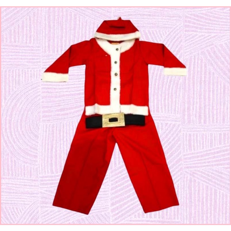 Jual Kostum Natal Sinterklas Kostum santa Claus anak Baju Natal Santa ...