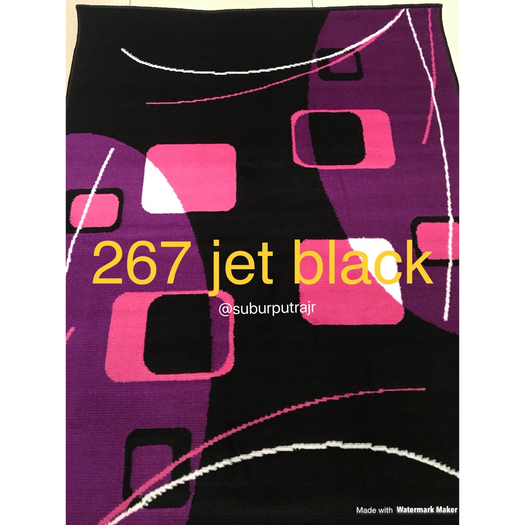 Jual Karpet Moderno Jet Black 115x155cm | Shopee Indonesia