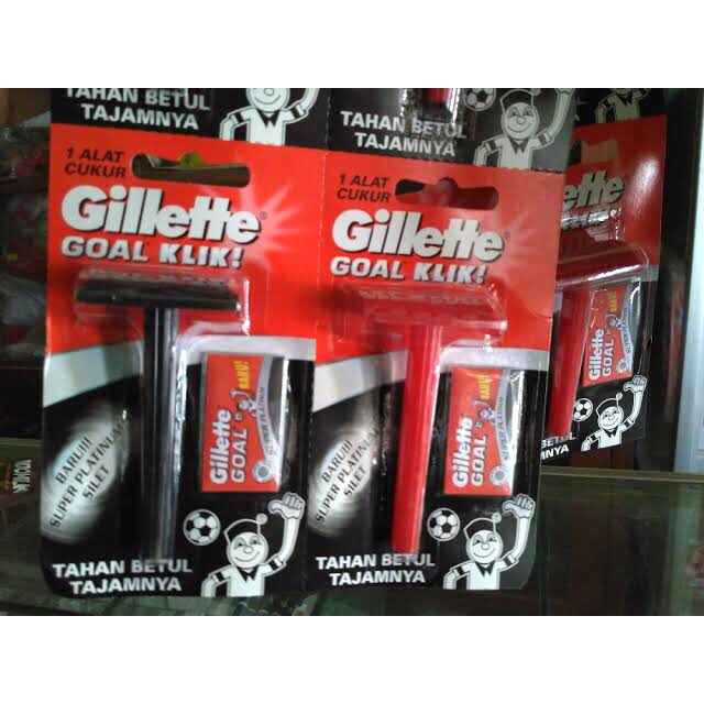 Jual Gillete Goal Klik + Silet Cukuran ORIGINAL ASLI 1000% | Shopee ...