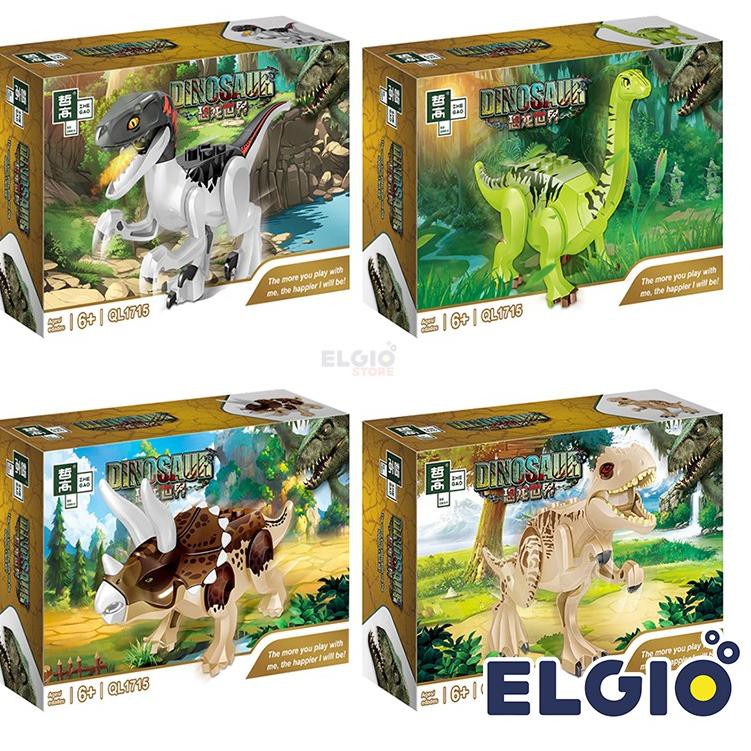 Jual >426 Lego Dinosaurus Dino Set 8pcs Zhe Gao QL1715 Dinosaur World ...