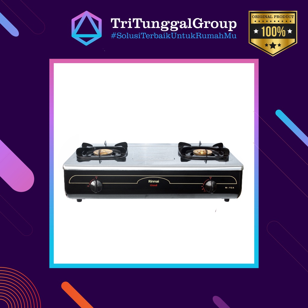 Jual (BAYAR DI TEMPAT) KOMPOR GAS RINNAI RI 712 A / RI-712A / RI-712 A ...