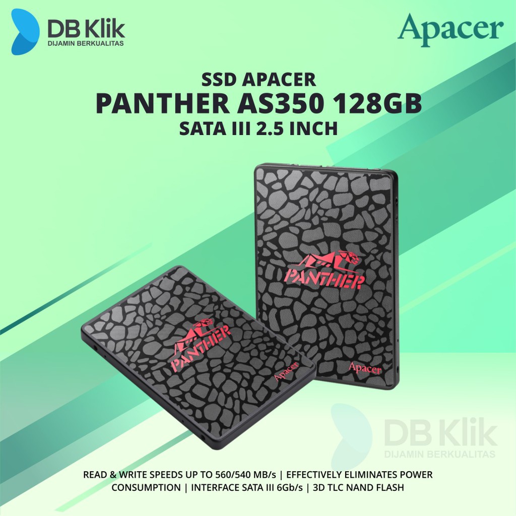 Jual SSD APACER PANTHER AS350 128GB SATA III 2.5 Inch - Apacer AS350 ...