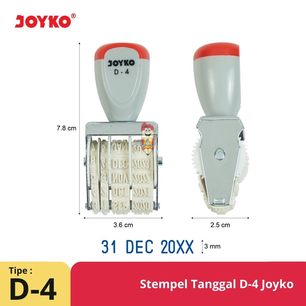Jual Date Stamp / Stempel Tanggal Joyko D-4 | Shopee Indonesia