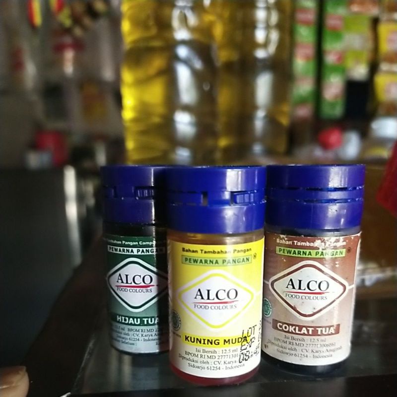 Jual alco food colours | pewarna makanan | Shopee Indonesia