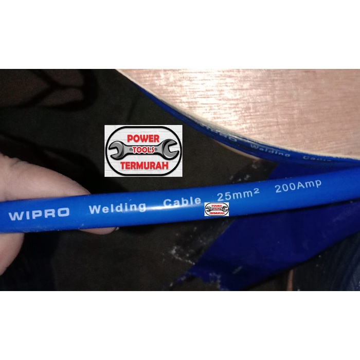 Jual Kabel Las 25mm WIPRO Full Tembaga CU Copper 25 mm Biru Welding ...