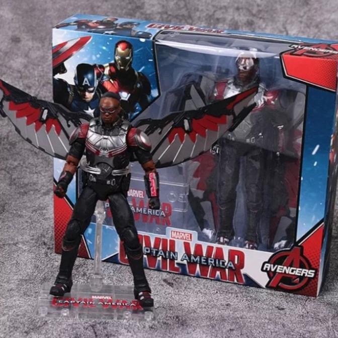 Jual ZD Toys Original Marvel Avengers FALCON Civil War Action Figure | Shopee Indonesia