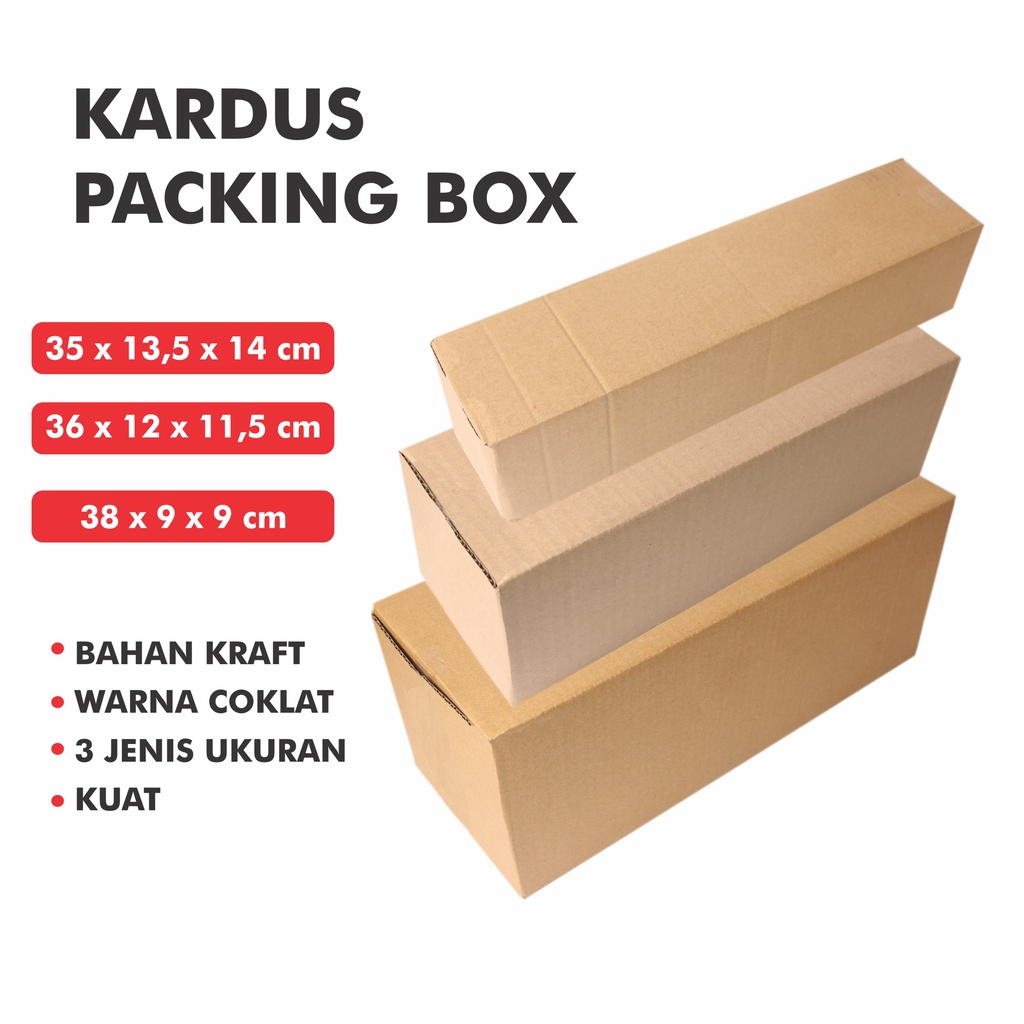 Jual Kardus Packing Easy Usage Hampers Coklat Die Cut Ukuran 35 36 38 ...