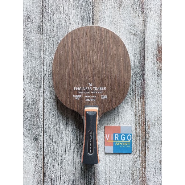 Jual Boer Engineer Timber Hybrid GT Carbon kayu blade bat bet pingpong ...