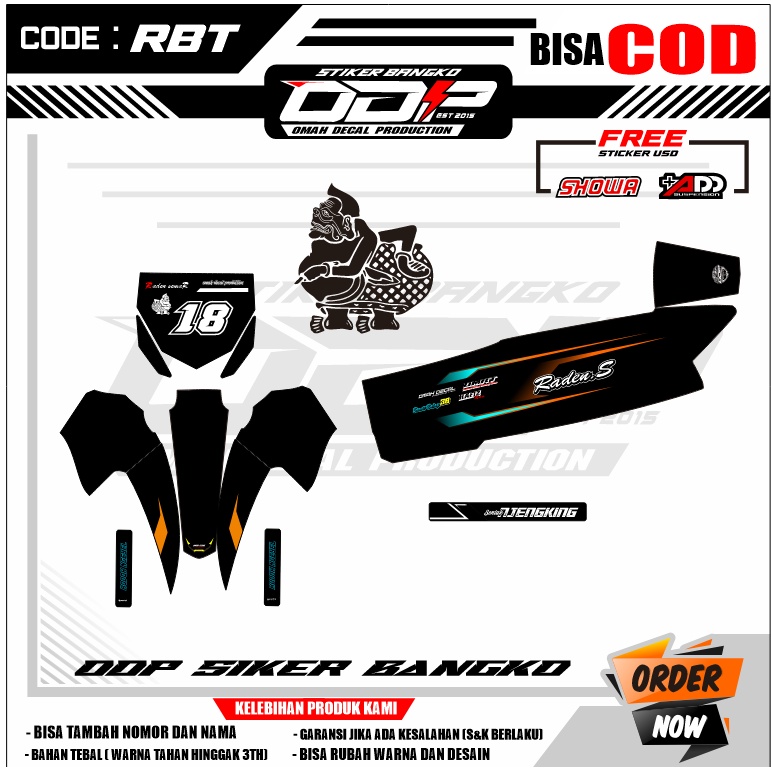 Jual Decal trail RBT full body dekal stiker striping TERBARU OMAH DECAL ...