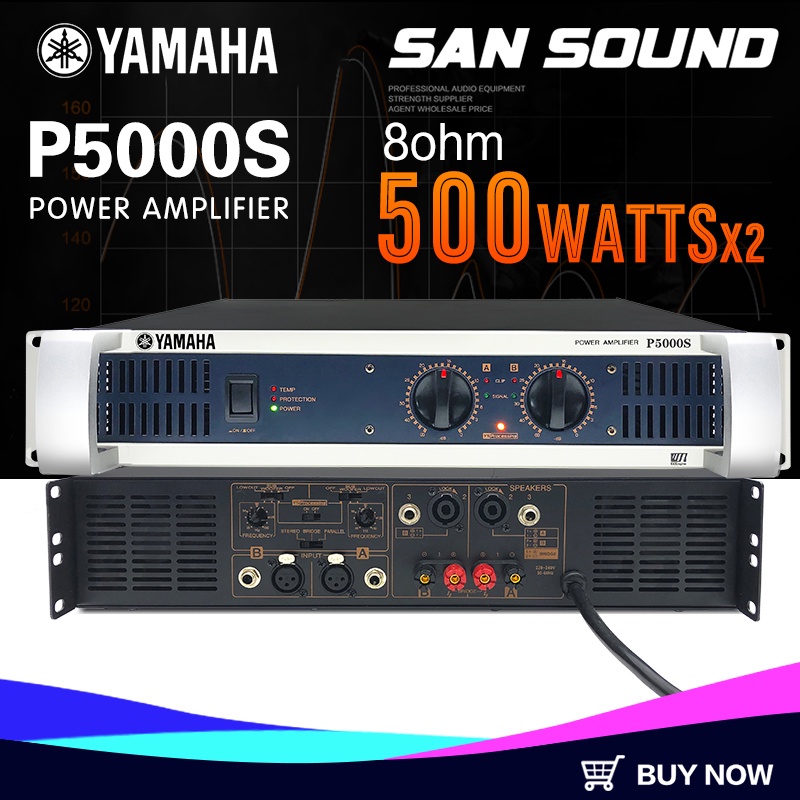 Jual YAMAHA P5000S Audio Amplifier Dua Saluran 8 Ohm 500 Watt Kategori ...