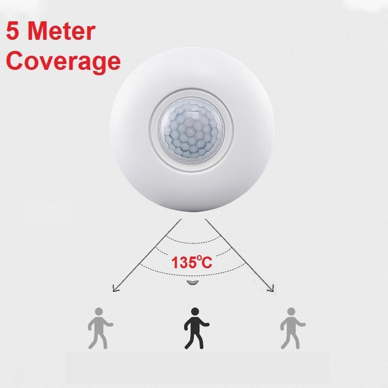 Jual Saklar Lampu Sensor Gerak Pir Switch Otomatis Motion Detector