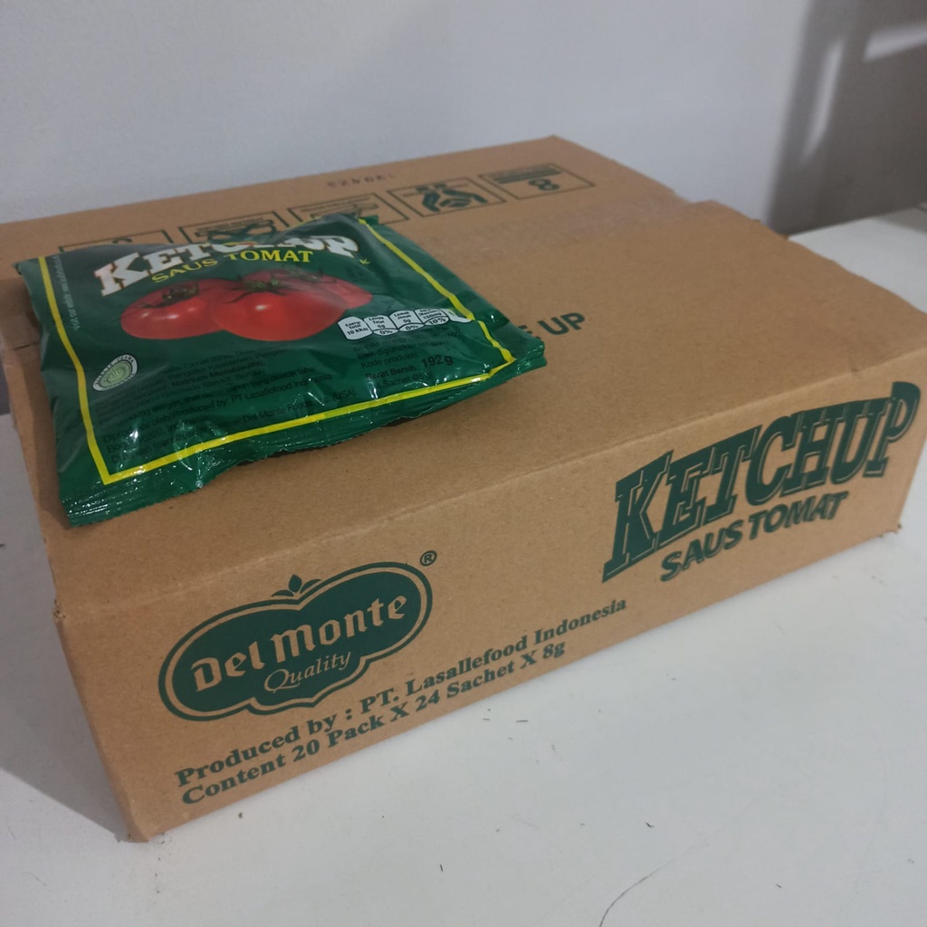 Jual Delmonte Ketchup Saus Tomat Sachet 1 Dus | Shopee Indonesia