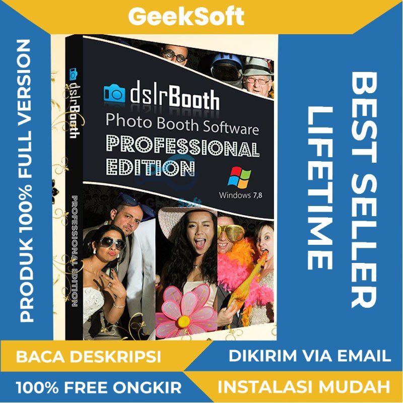 Jual dslrBooth Photo Booth Pro - photo booth profesional untuk mengelola dan mengedit foto dari ...