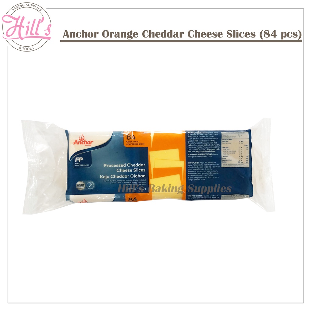 Jual ANCHOR CHEDDAR CHEESE SLICED ORANGE RED / KEJU SLICE OREN MERAH ...