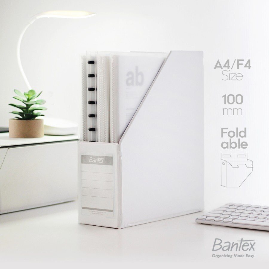 Jual Bantex Box File / Magazine File F4 Folio 100 mm White 4011 (PCS ...