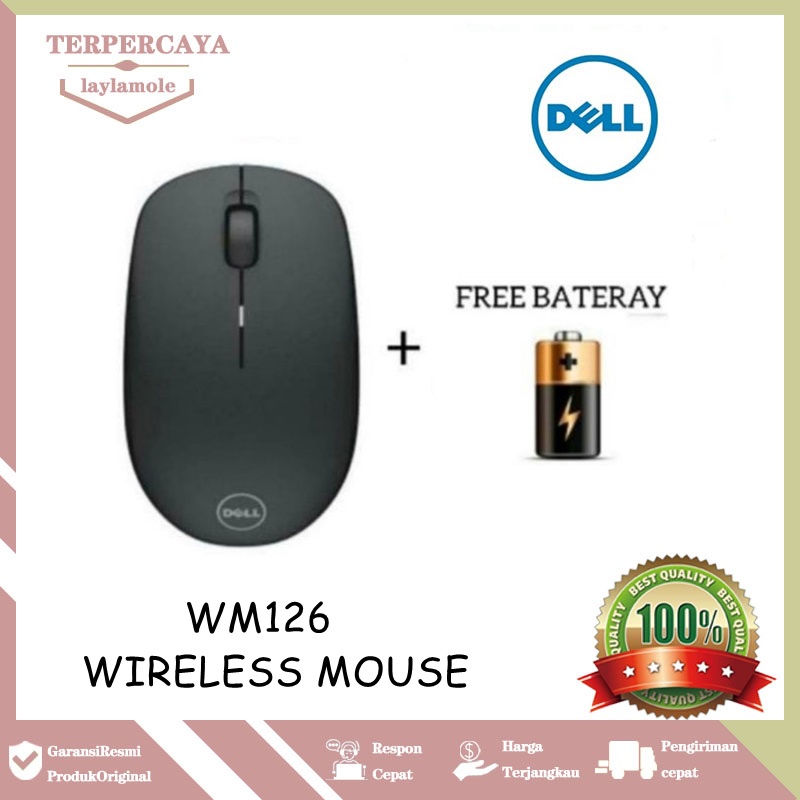 Jual Dell WM126 Mouse Wireless Original Optical DELL BLUETOOTH MOUSE WM ...