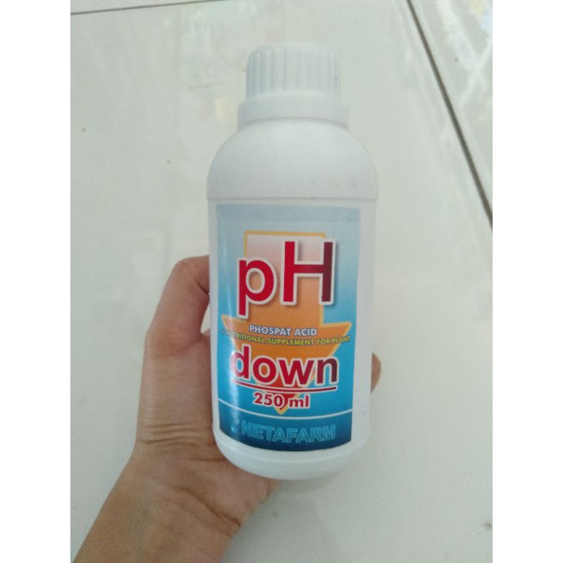 Jual PH down 250 ml Menetralkan pH Air Nutrisi Tanaman Hidroponik | Shopee Indonesia