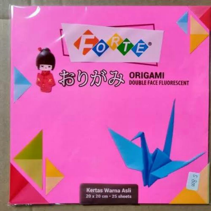 Jual Kertas Origami Forte Double Side 20x20 / Kertas Lipat 2 Sisi ...
