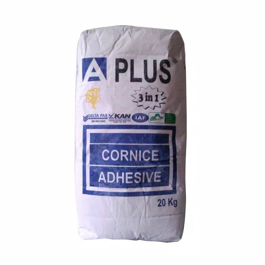 Jual Kompon Gypsum APLUS Compound Cornice Adhesive 3 in 1 20kg | Shopee ...