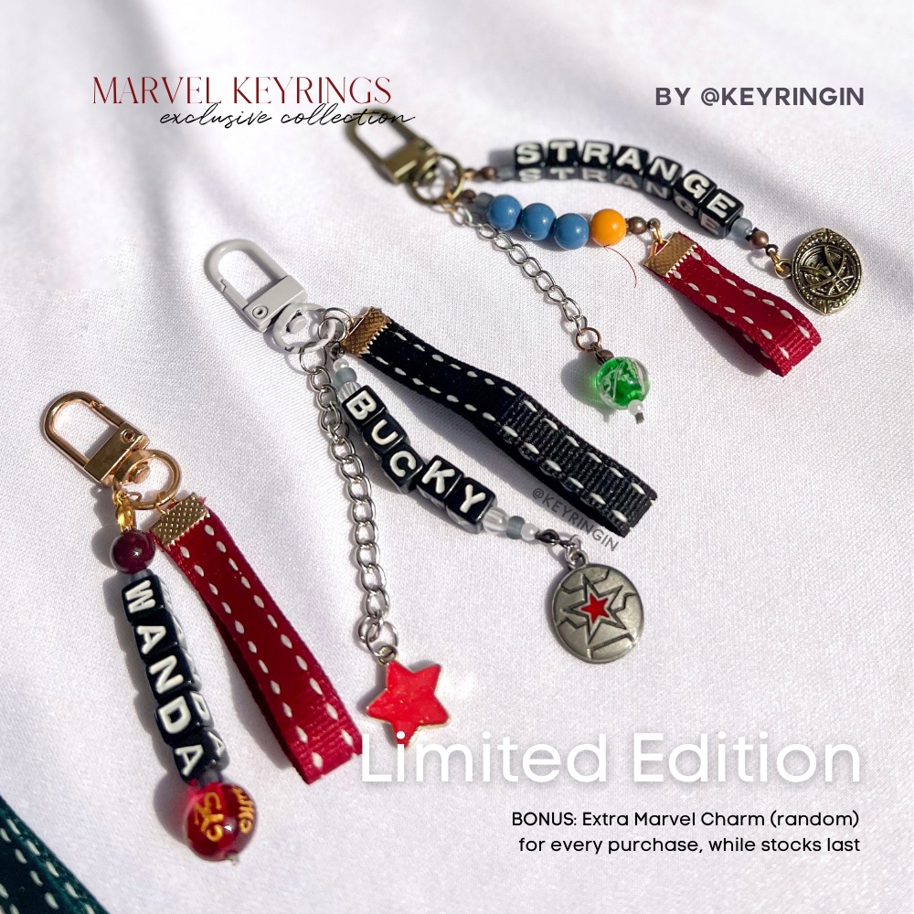 Jual Marvel Avengers Beads Keyring/Keychain Handmade - Loki, Doctor Dr ...