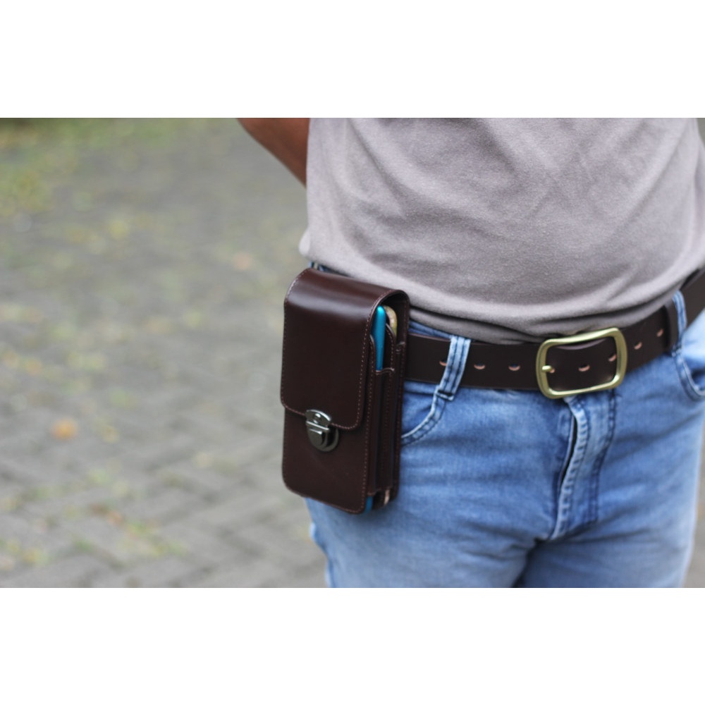 Jual Sarung HP Kulit Tas Pinggang Handphone Dompet Hp Pinggang Pria ...