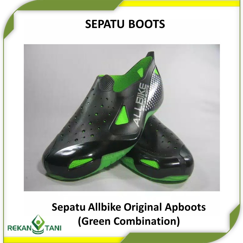 Jual Sepatu Allbike Original Apboots ( Green Combination ) | Shopee ...
