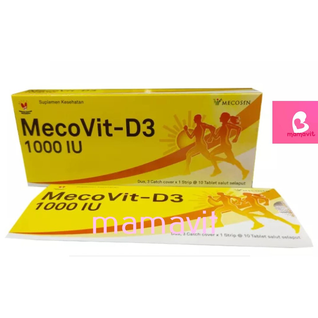 Jual Mecovit d3 1000 iu/ vitamin d3 murah / vitamin d | Shopee Indonesia