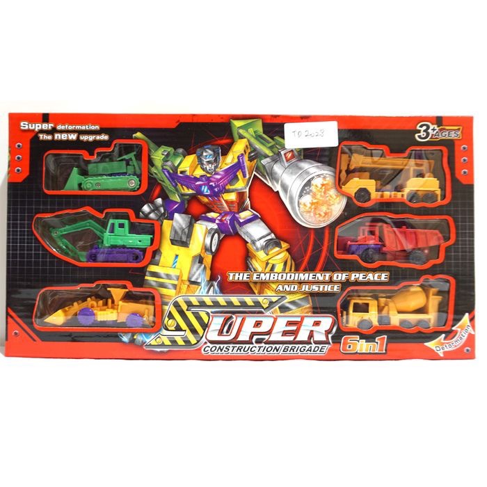 Jual POMPOM - MAINAN MOBIL TRANSFORMASI KONSTRUKSI ROBOT 6 IN 1 SUPER ...