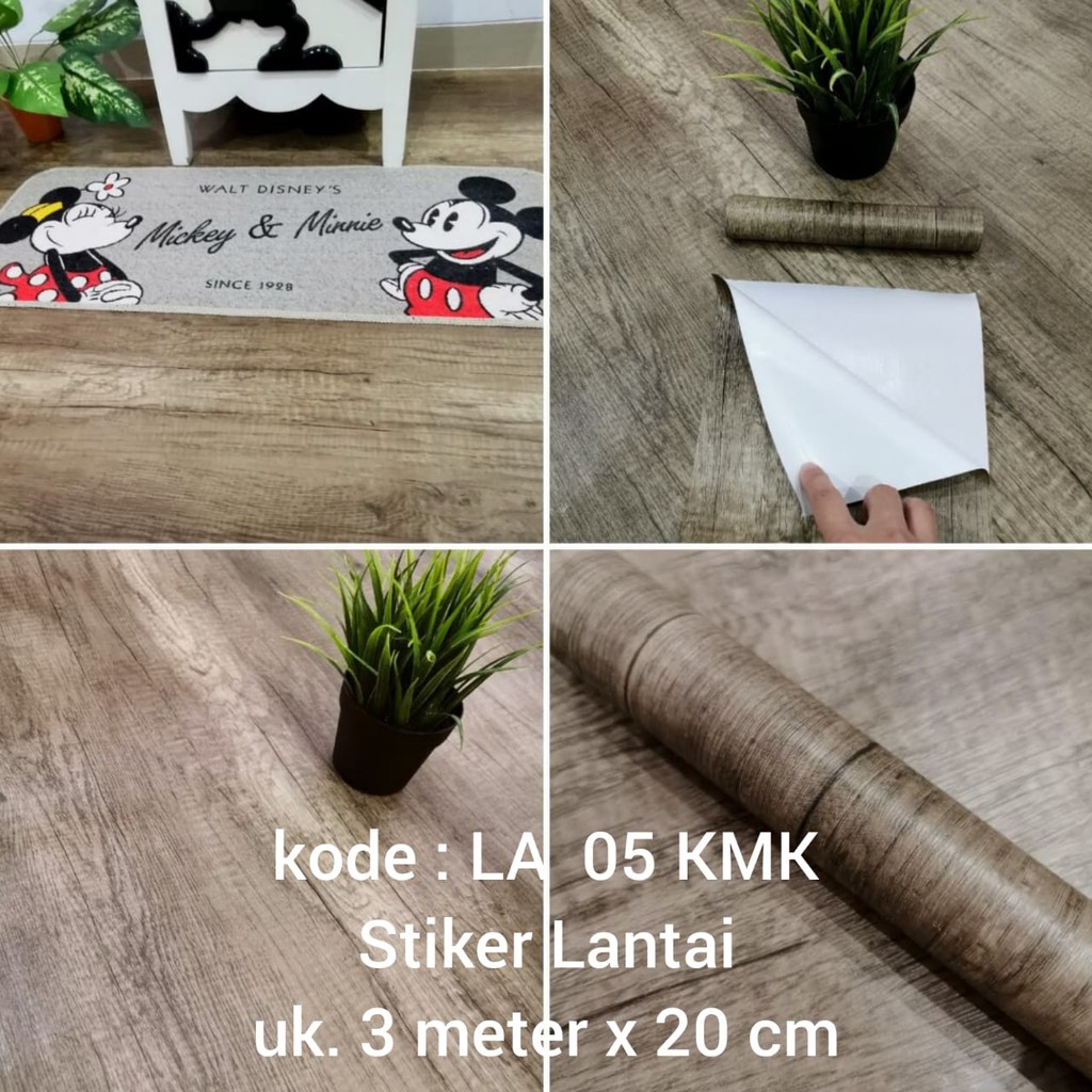 Jual [VIP] WALLPAPER STICKER TEGEL LANTAI STICKER VINYL MOTIF KAYU ...