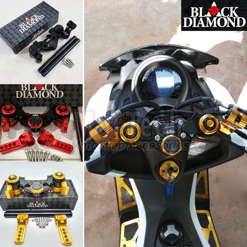 Jual Stang Jepit Black Diamond Adjustable Stelan Full CNC Model Robot ...