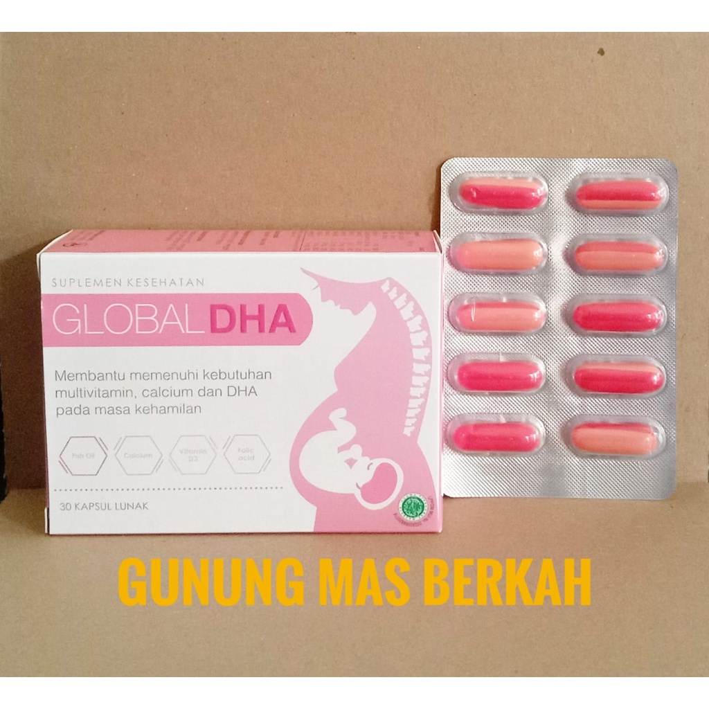Jual GLOBAL DHA GlobalDha - multivitamin, kalsium , asam folat, DHA ...
